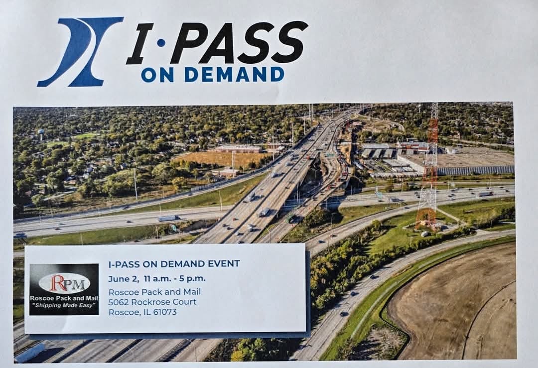 I-Pass On Demand Event Roscoe Pack & Mail