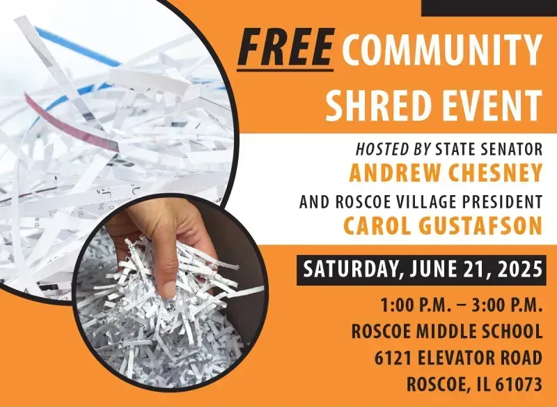 Free Document Shredding Event at Roscoe Middle School