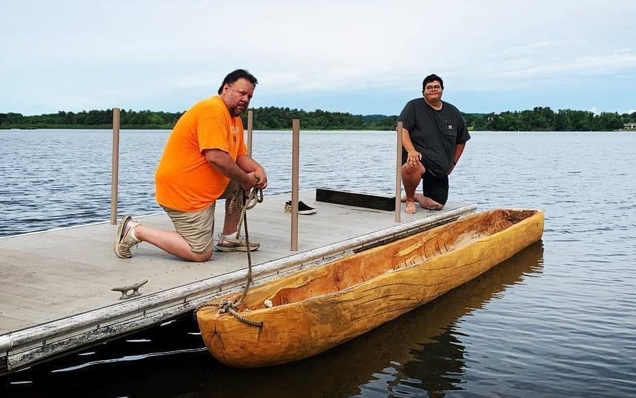 Ho-Chunk Dugout Canoe Interactive Event at Nature At The Confluence