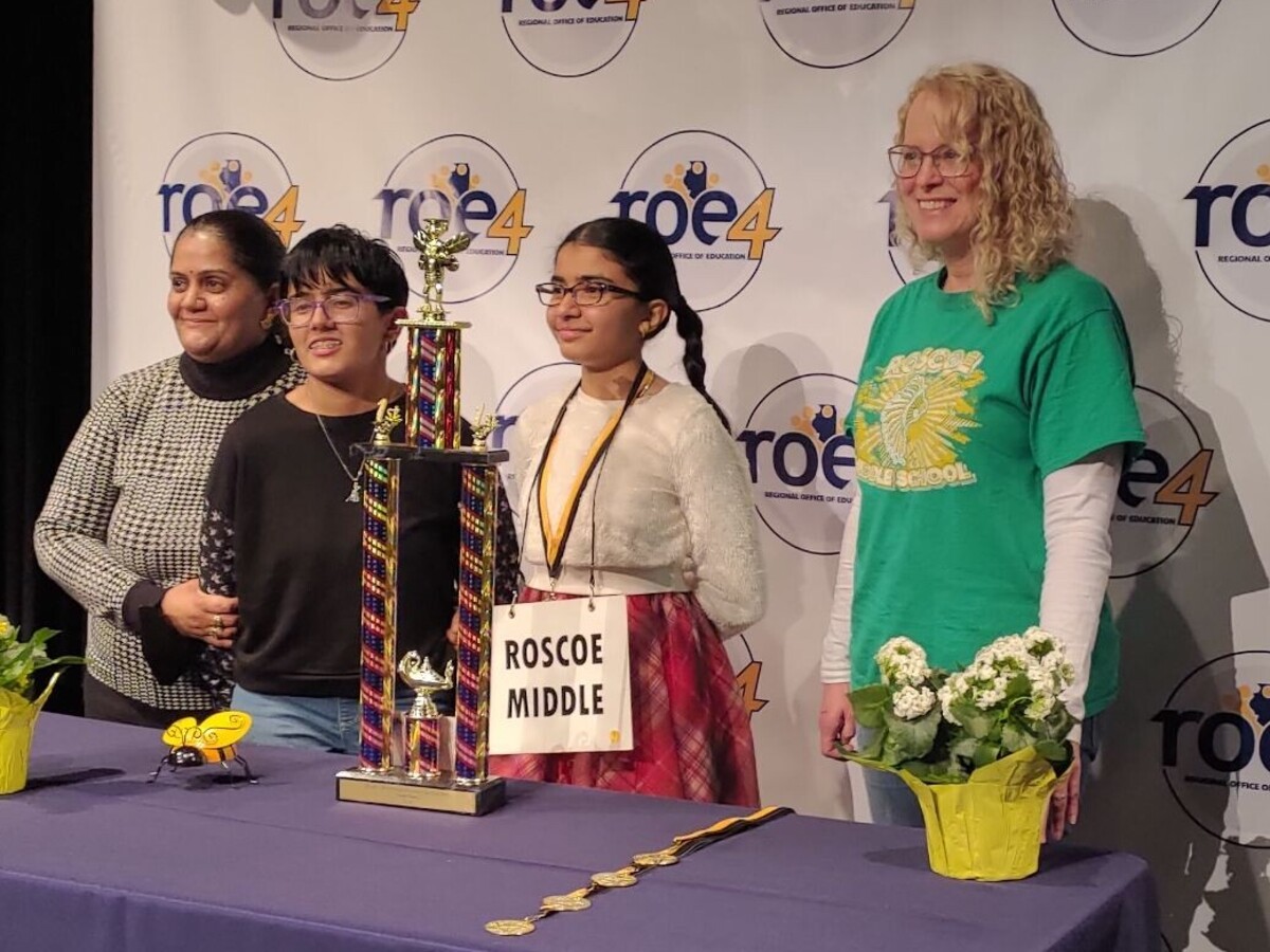 6th grader from Roscoe Middle School wins Regional Spelling Bee