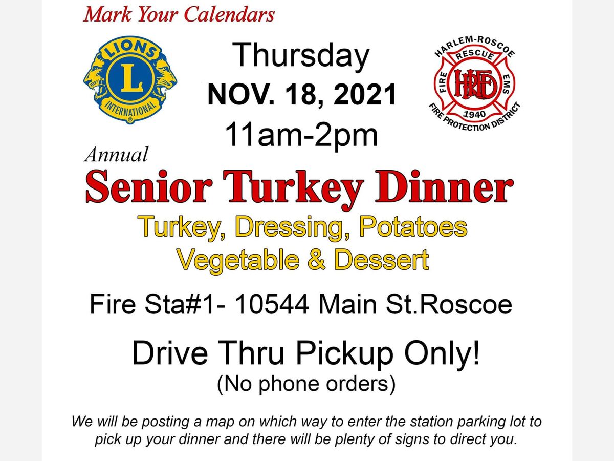 Senior Turkey Dinner