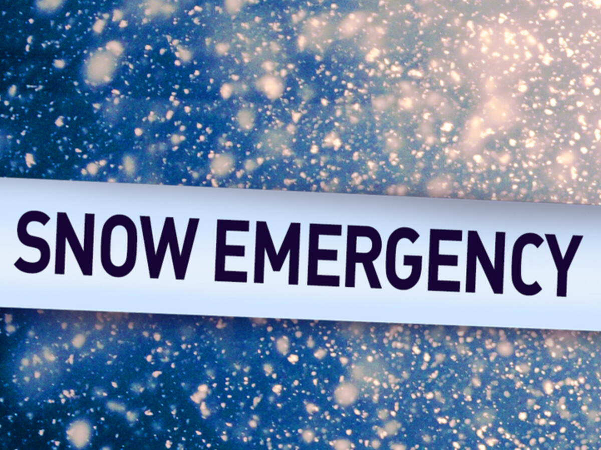 Snow emergency Thursday