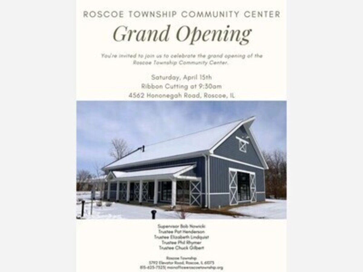 Grand Opening - Roscoe Township Community Center