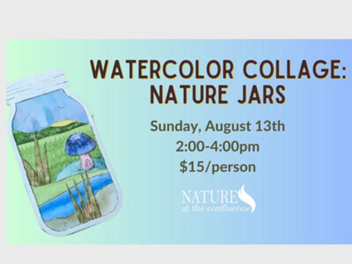 Watercolor Collage – Nature Jars