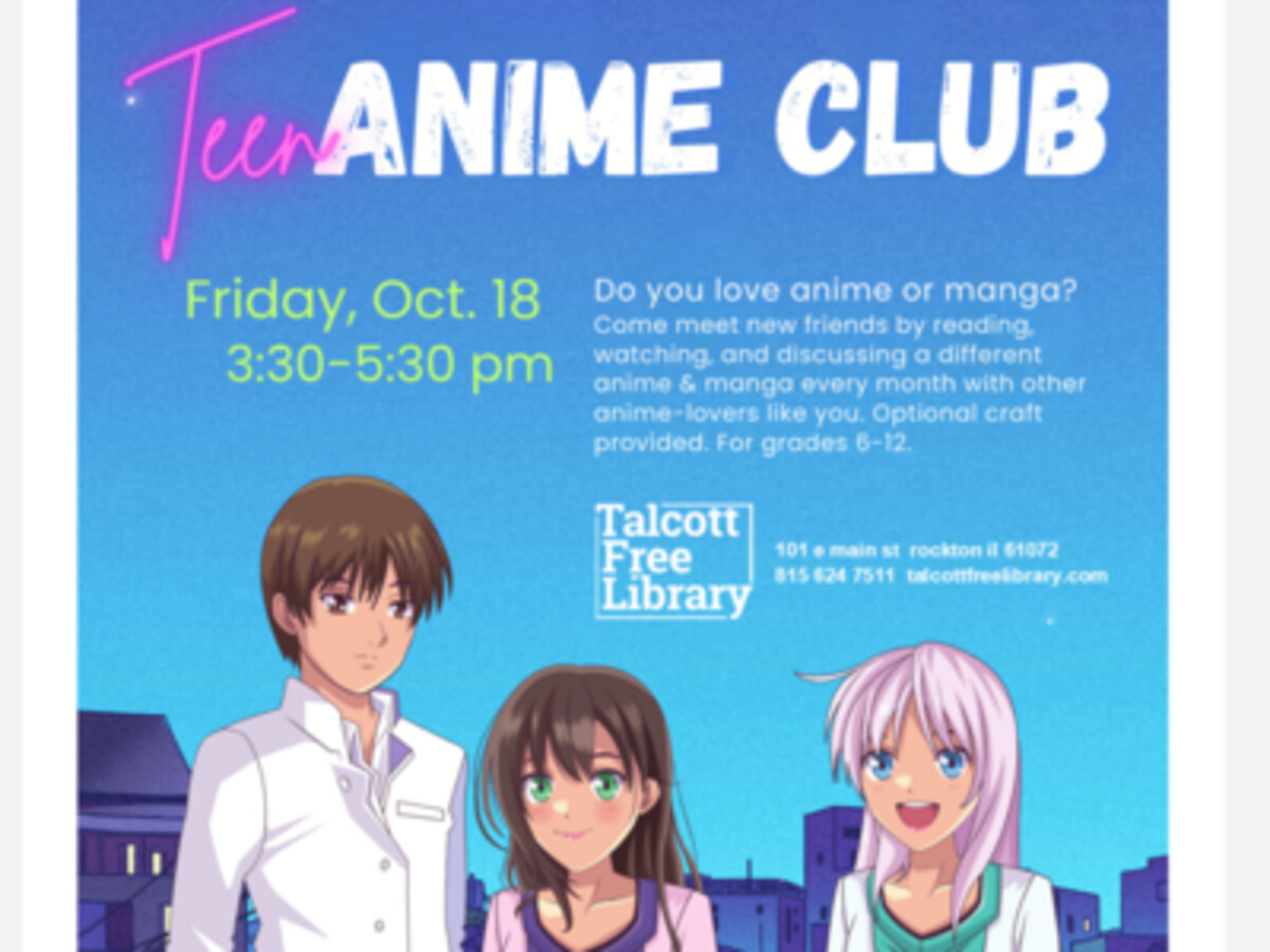 Teen Anime Club - Talcott Library